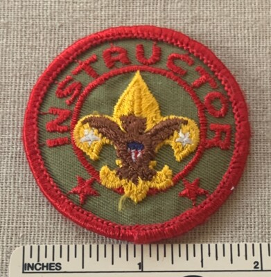 Vintage 1970s BOY SCOUT INSTRUCTOR Leader Position Badge PATCH Uniform ...