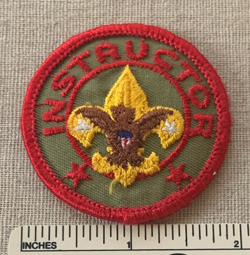 Vintage 1970s BOY SCOUT INSTRUCTOR Leader Position Badge PATCH Uniform ...
