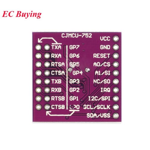 SC16IS752 I2C/SPI Bus Interface to Dual Channel UART Conversion Module ...