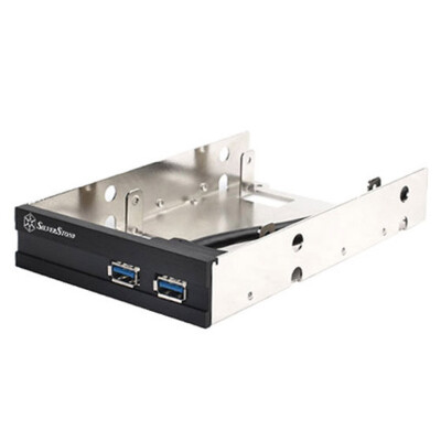 SilverStone SST-FP36B Bay 3.5" to 2.5" HDD SSD USB 3.0 HUB Front panel ...