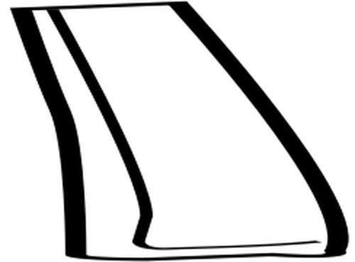 75756-60030 Toyota Moulding, front door window frame, rear lh ...