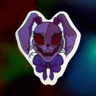 Five Nights at Freddys FNAF Security Breach Vanny Head Bowtie Glossy ...