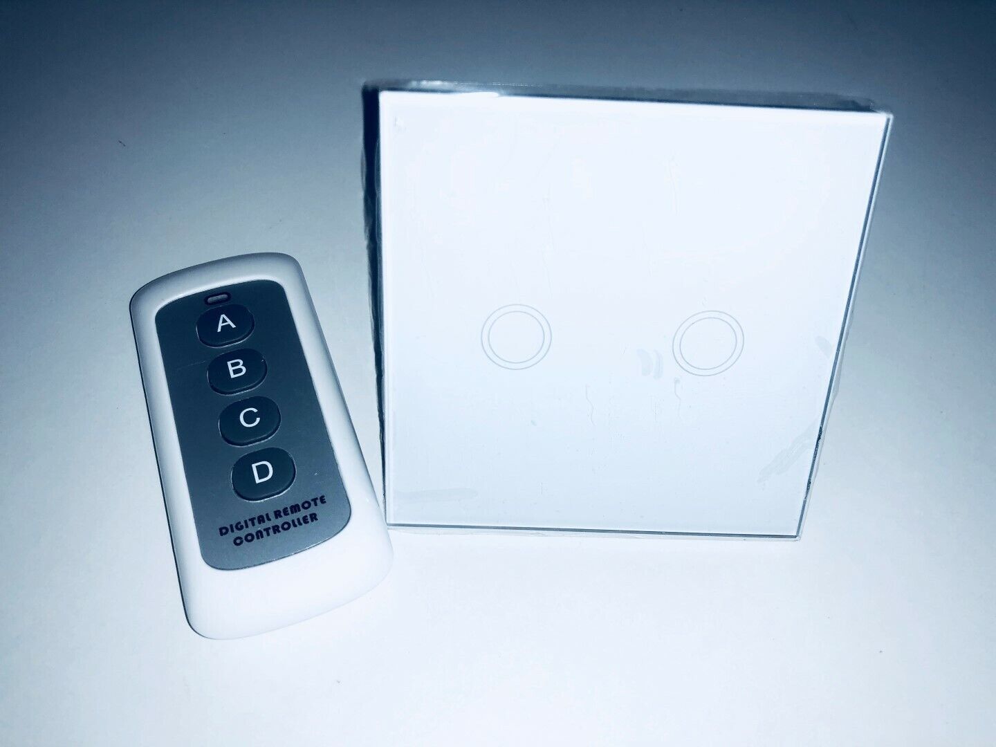 2 channel wireless light switch radio switch remote control ON-OFF wall ...