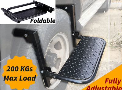 4x4 Adjustable Wheel Step 23Cm- 33Cm Tyres 200Kg Rating Folds | eBay ...