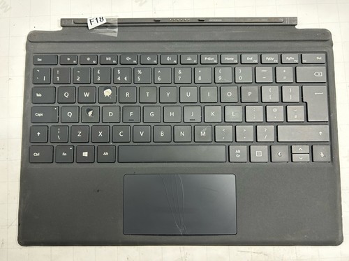 Microsoft Surface Pro 4 5 6 7 Type Cover 1725 UK Keyboard (Cracked ...
