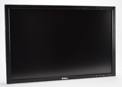 Grade C Dell 2407WFPb 24" 1920x1200 FHD VGA DVI Comp RCA LCD Monitor No ...
