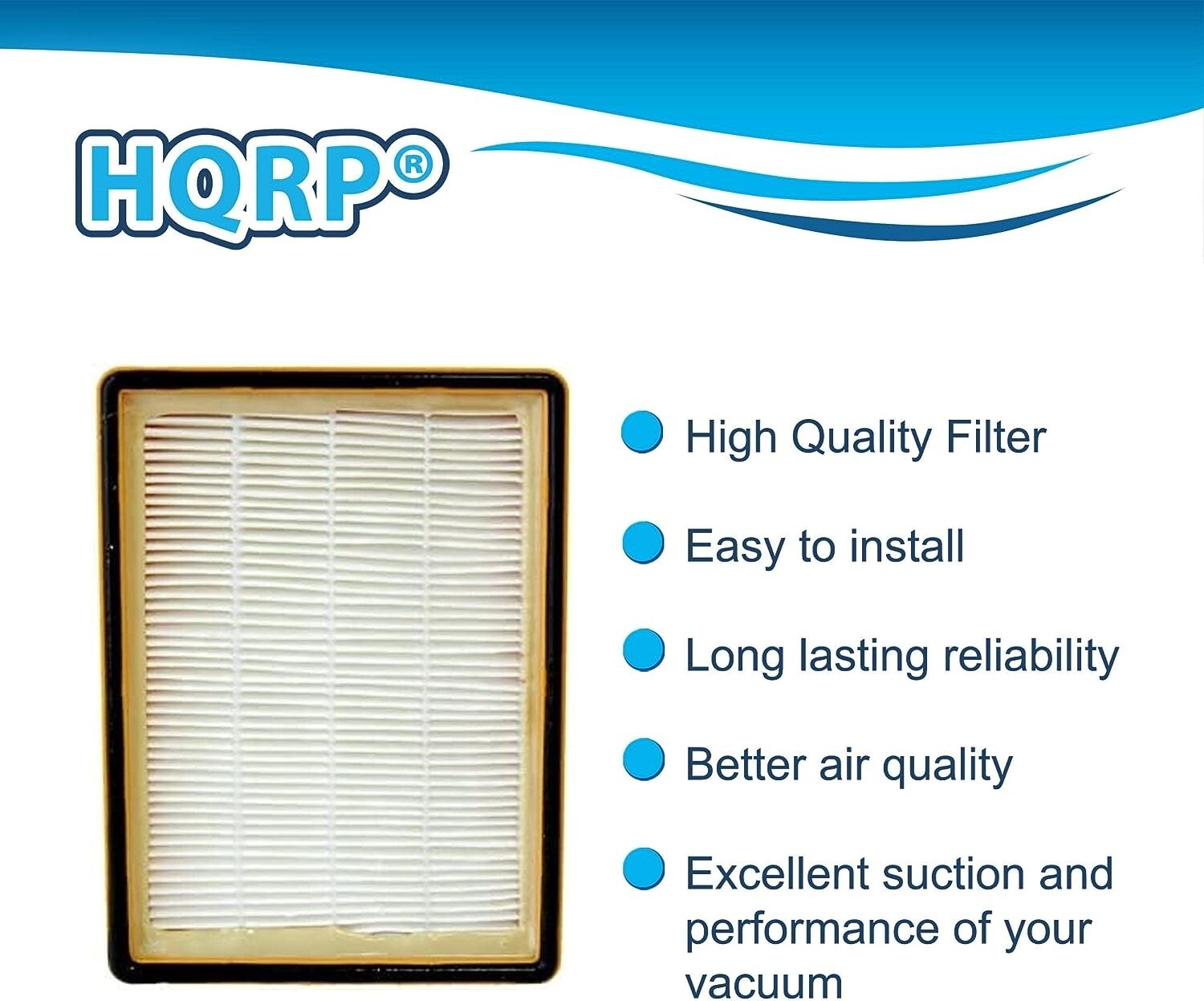 2x HQRP H13 Filters for Eureka HF-2; Ultra / Boss Smart Vac 4870, 4874 ...