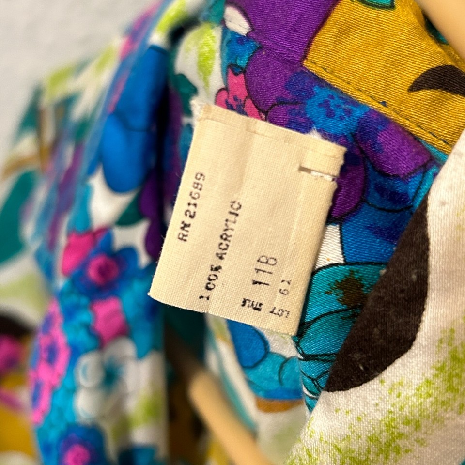 Vtg Liberty House Iolani Mens Size M Hawaiian Floral Print Button Up ...