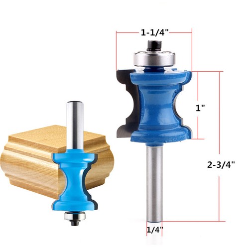 1 Pcs 1-1/4" Bullnose & Cove Trim Molding Router Bit - 1/4" Shank | eBay