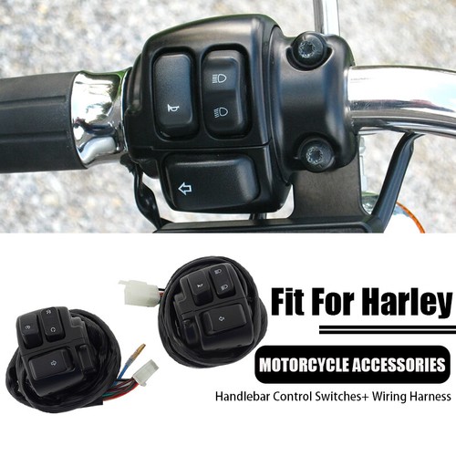 Motorcycle 1" Handlebar Control Switch Kit Fits For Harley Sportster ...