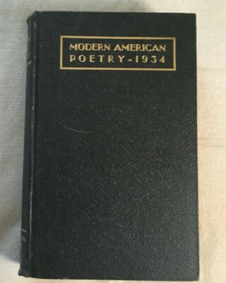 MODERN AMERICAN POETRY - 1934 EDITED BY GERTA AISON, 1934. VG. | eBay