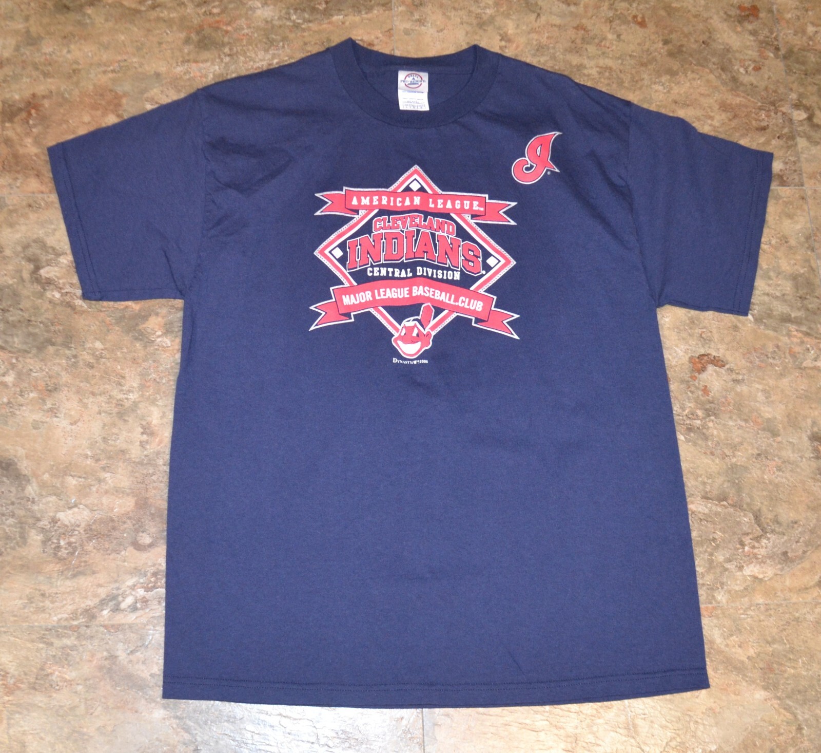 Cleveland Indians Shirt Mens Large Blue Chief Wahoo MLB Baseball ...