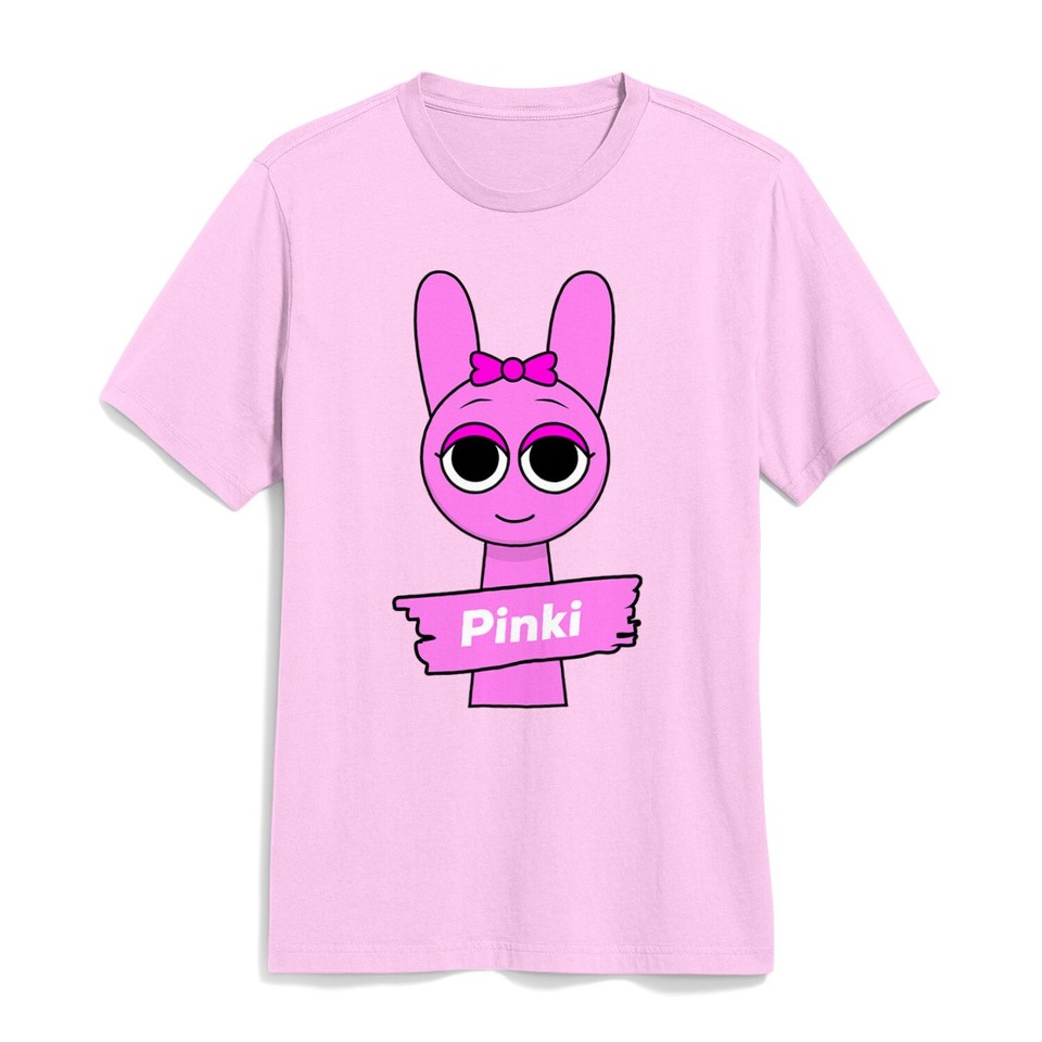 Sprunki Pinki Pink Kids T-Shirt Sprunki Kids Shirt Pinki Sprunki Youth ...