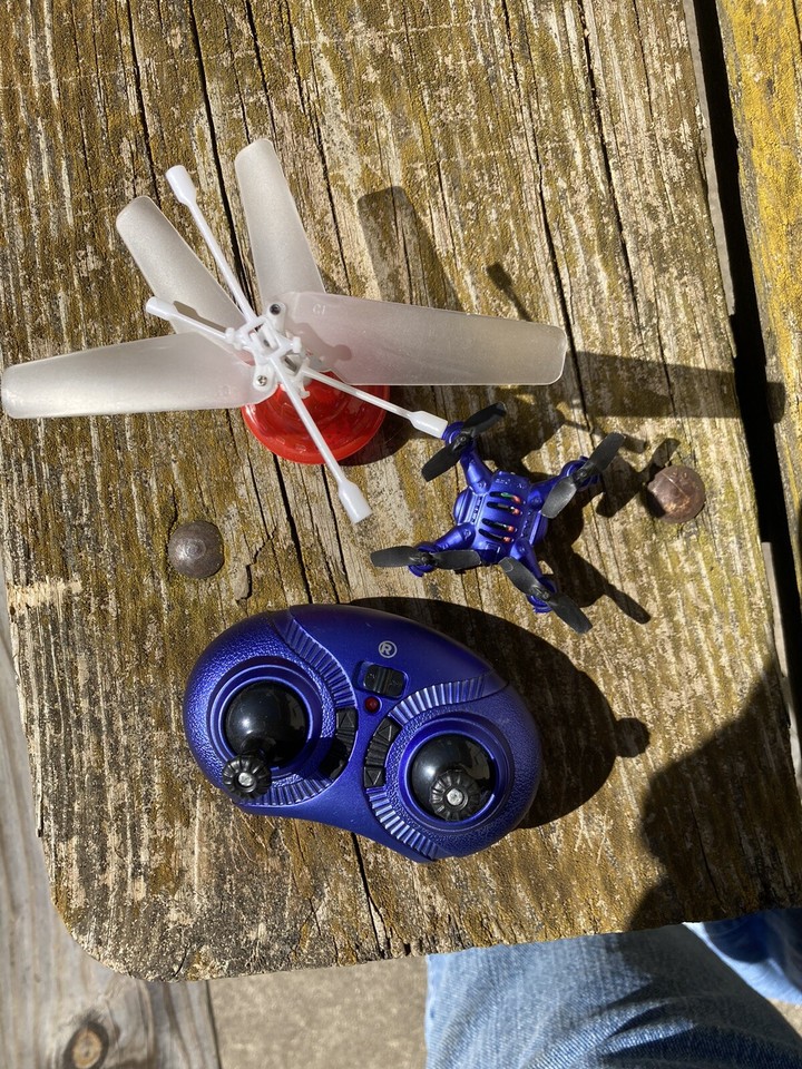 TOY RC Helicopter/Gyro/Quad Remote Control Aircraft - Lot Of Four - See ...