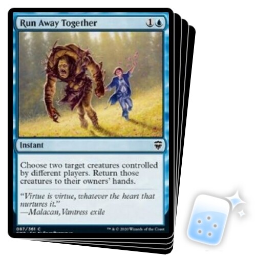 RUN AWAY TOGETHER X4 Commander Legends Magic MTG MINT CARD | eBay