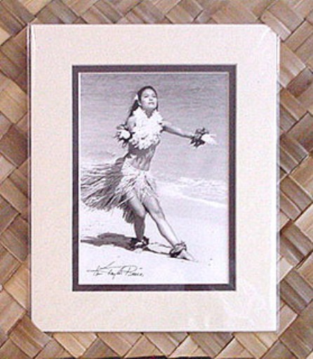 Kim Taylor Reece "He u'i" 8 X 10 Double Matted Hawaiian Hula Print ...