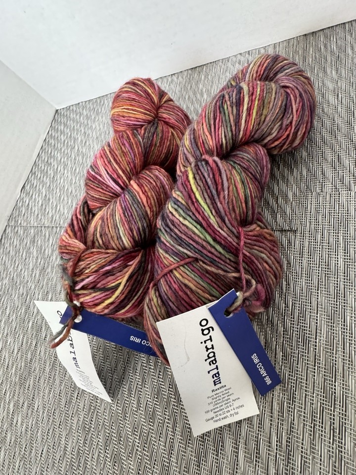 Malabrigo RASTITA Yarn ~ Color#866-Arco Iris ~ 310yds/100g ~ 100% ...