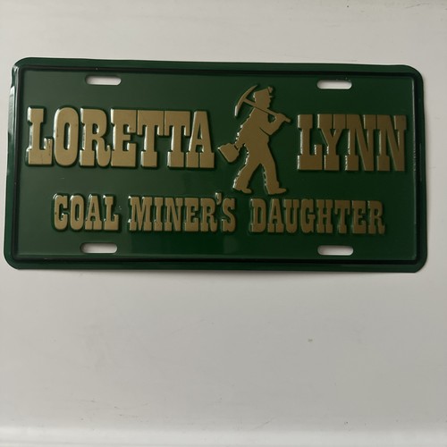 Vintage Loretta Lynn Coal Miners Daughter Novelty Booster License Plate ...