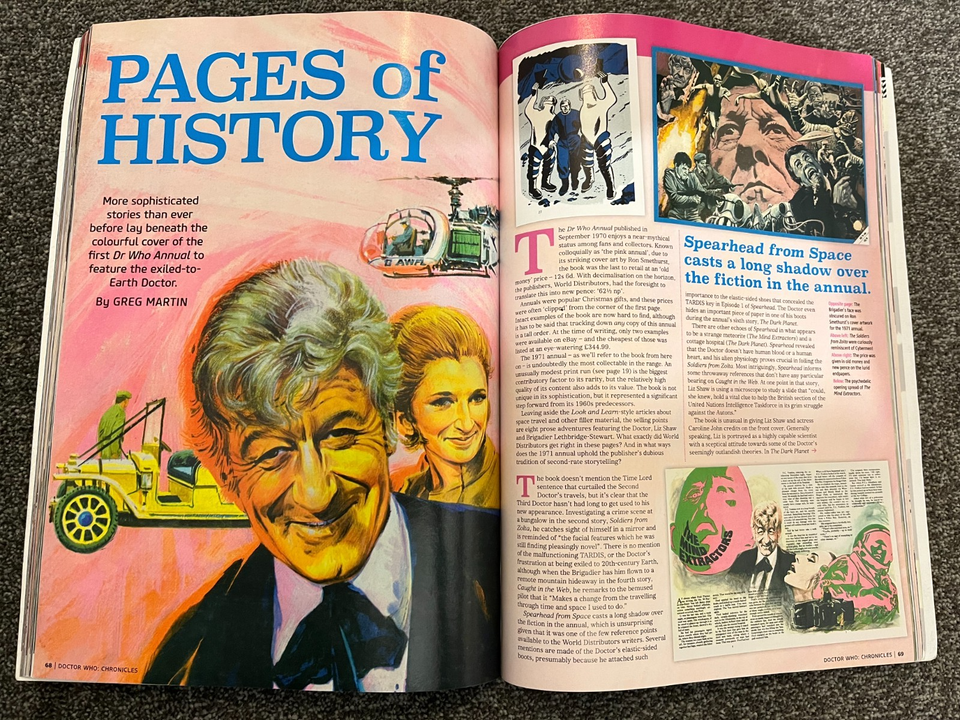 Doctor Who Chronicles Magazine / Bookazine 1970. Jon Pertwee. Season 7 ...