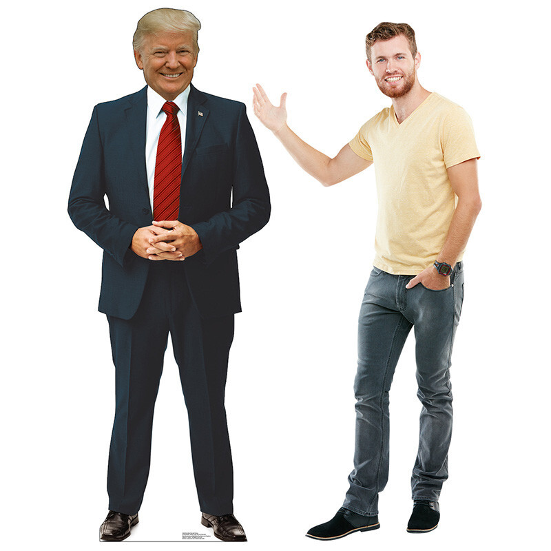PRESIDENT DONALD TRUMP Lifesize Plastic OUTDOOR YARD SIGN Standee ...
