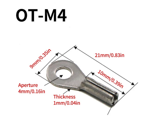 10--50 Packs of Cable Eyelets Fit 2.0mm Cable Wire Rope..Openings 3-4-5 ...
