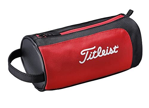 Titleist Golf Round Ball Case Pouch Bag 2023 Next Gen Ta23ngvpk Red Bk