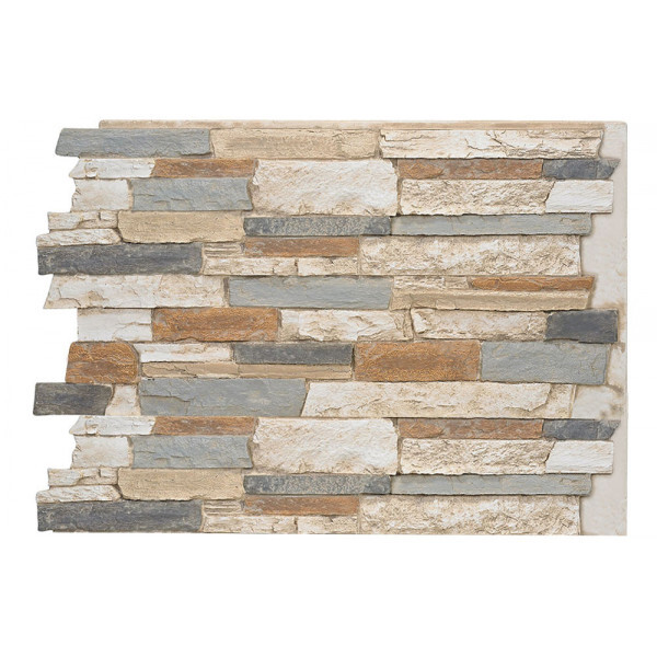 "Realistic 36-Inch Faux Stacked Stone Wall Panels - Brighton-Inspired ...