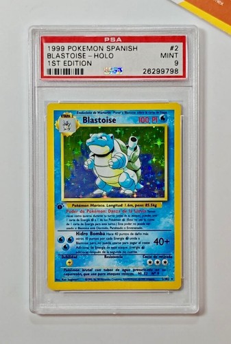 Pokemon PSA 9 Blastoise Holo 1st Edition Spanish Base Set #2 | eBay