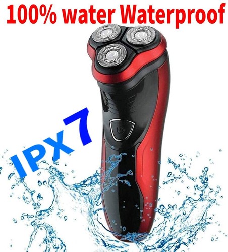 Men's Razor Rotary Waterproof Electric Shaver Pop-Up Trimmer Wet Dry ...