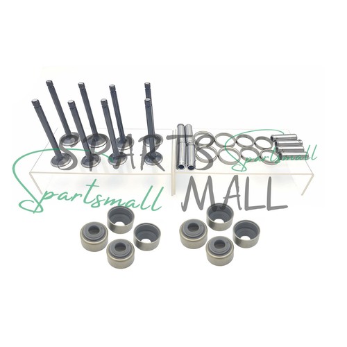 4D56 Valves Set + Valve Stem Oil Seal Set For Mitsubishi 4D56 4D56T ...