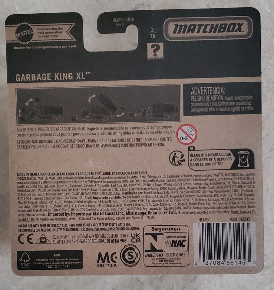 Matchbox Working Rigs Garbage King XL 3/16 | eBay