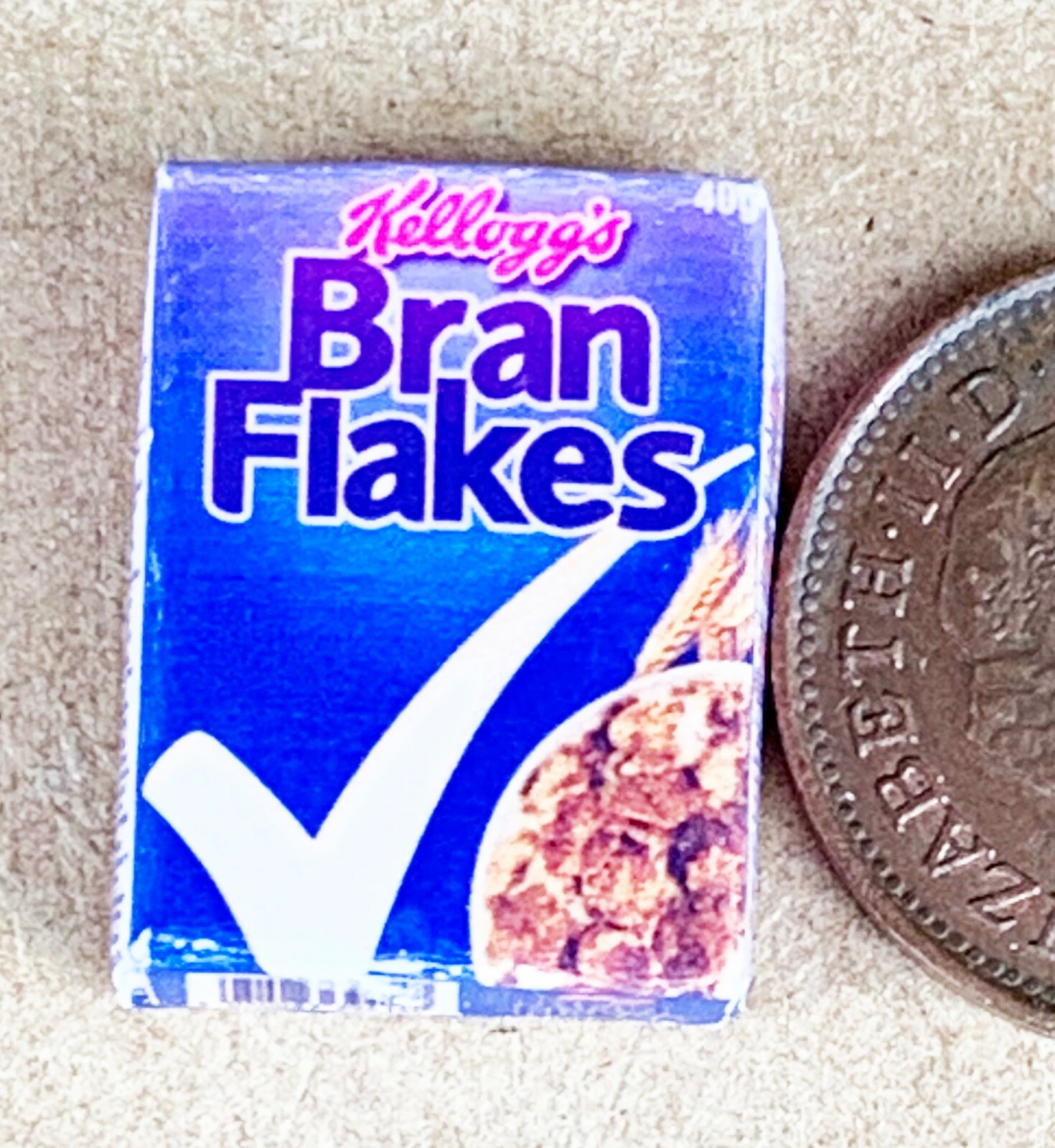 Single Empty Bran Flakes Packet Tumdee 1:12 Scale Dolls House Kitchen ...