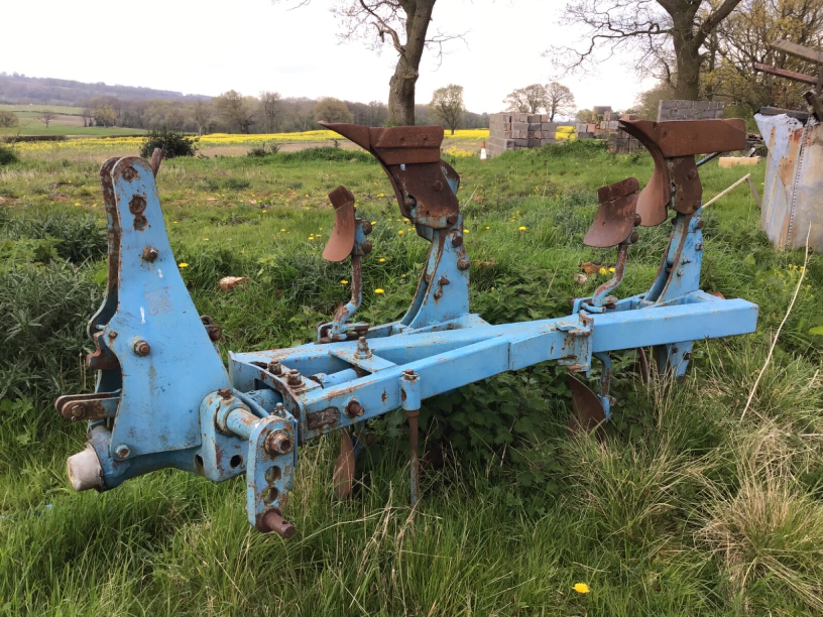 Ransomes 2 furrow reversible plough | eBay UK