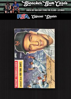 1956 Topps 73 Wayne Terwilliger Auto Trimmed | eBay