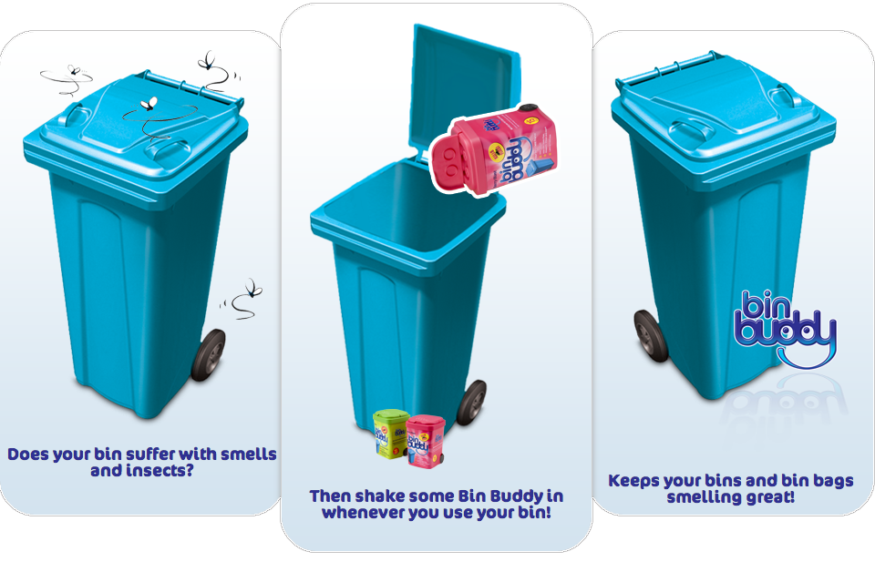 Bin Freshener Powder Fresh Berry Blast 450g Powder for Smelly Bins ...