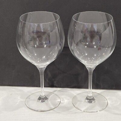 NEW Set of 2 Villeroy & Boch MAXIMA Crystal Burgundy Red Wine Glasses ...