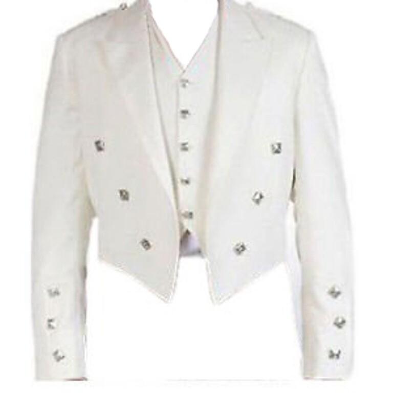 Prince Charlie Jacket With Waistcoat handmade for kilts and casual any ...