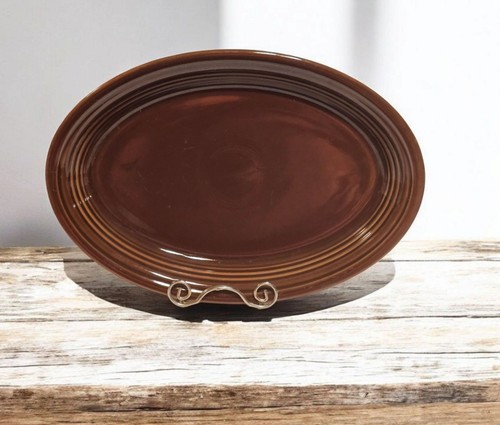 Fiestaware Chocolate Brown Large Oval Serving Platter Plate Dish 13 " x ...