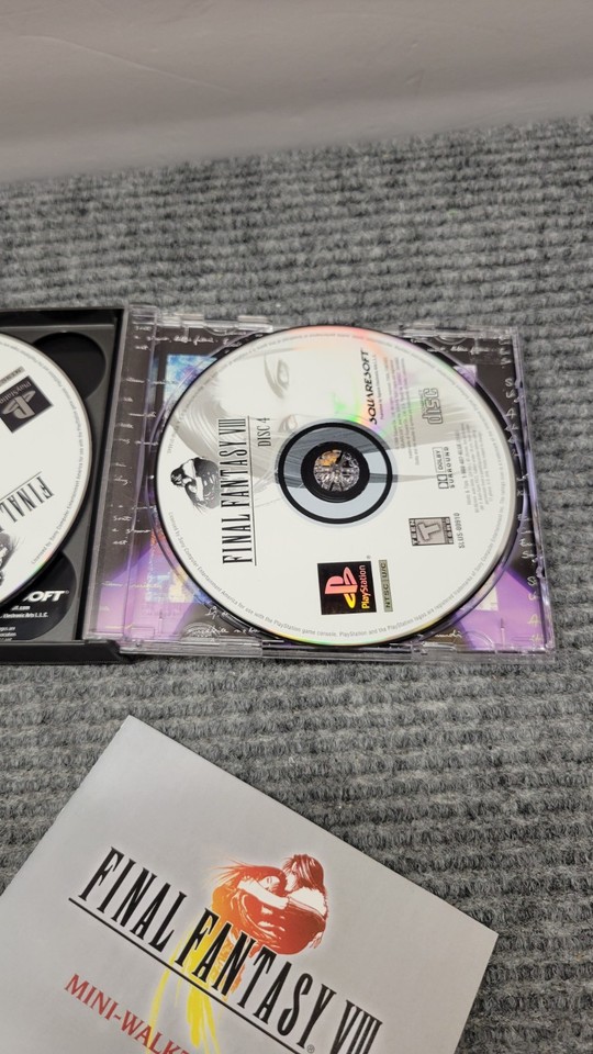 Final Fantasy VIII 8 Black Label Playstation One Ps1 COMPLETE NICE ...