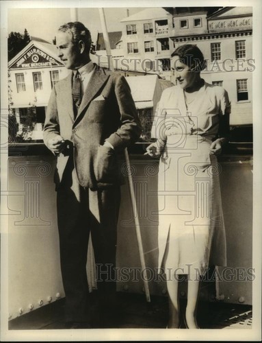 1936 Press Photo Mr and Mrs. Cuthbert Stewart of Cumberland Terrace ...