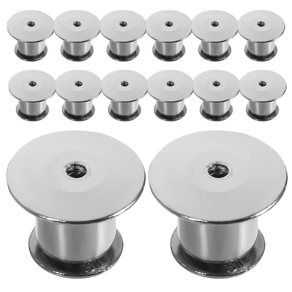 32Pcs Metal Pin Keepers Pin Back Lock Clamps Locking Clasps for Display ...