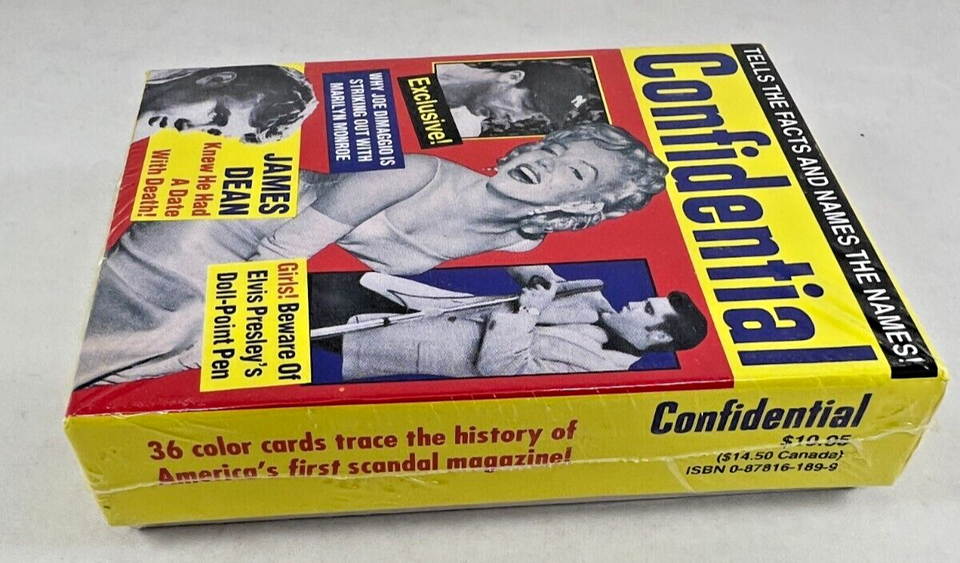 CONFIDENTIAL MAGAZINE by KITCHEN SINK PRESS 36 Card Set Original Sealed ...