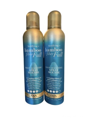 OGX Bodifying Bamboo Fiber Full Root Boosting Spray Mousse 7.75 Oz Each ...