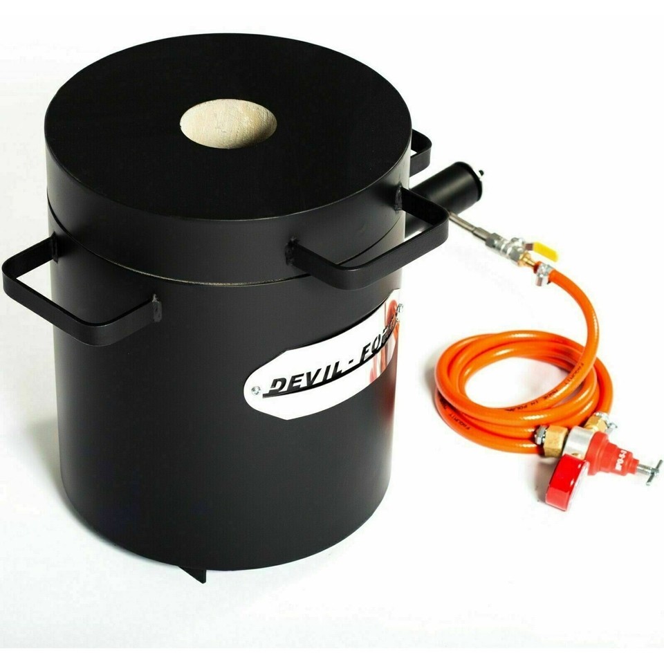 DEVIL-FORGE FB2M–10KG Gas Propane Furnace Foundry Oven Kiln Burner USA ...