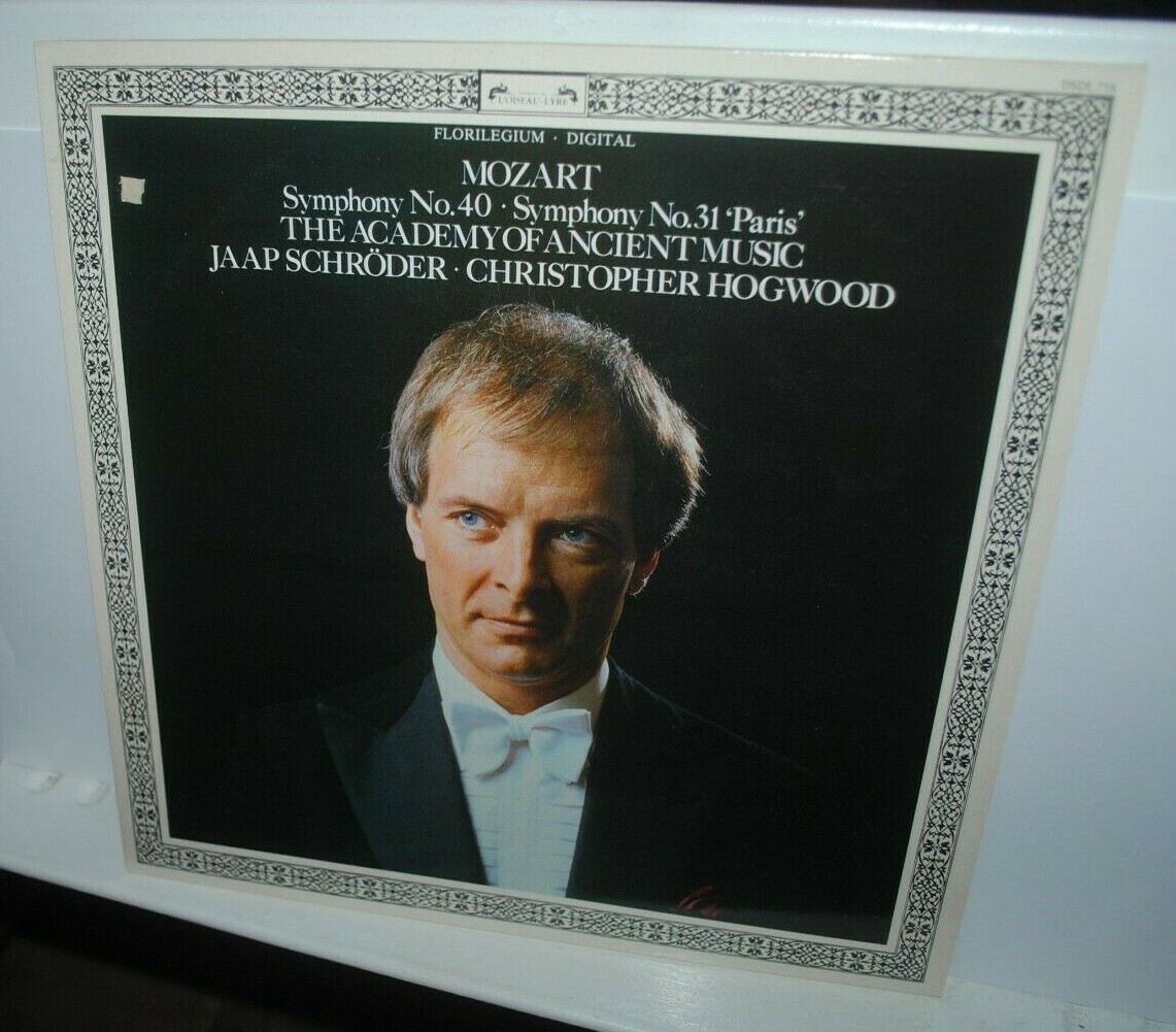 Jaap Schroder, MOZART: SYMPHONY NO. 40, NO. 31 "Paris", LP record, NM ...