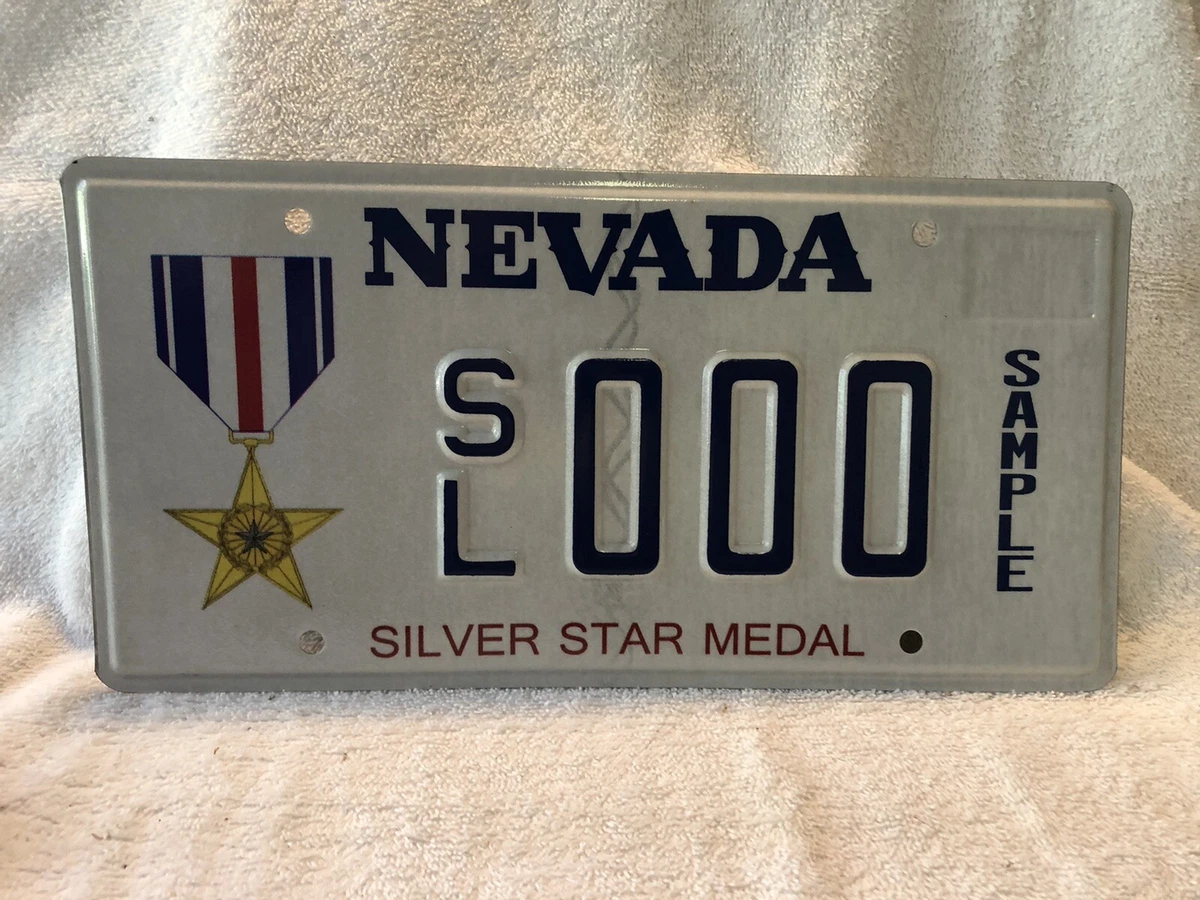 Silver Star License Plate