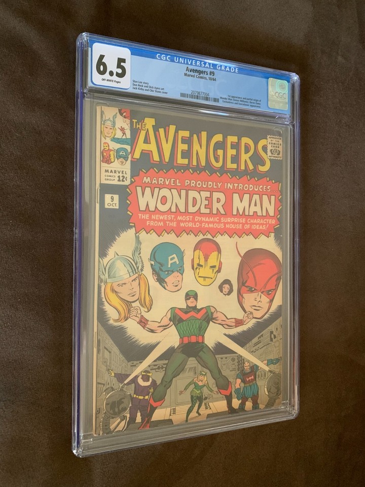Avengers #9 CGC 6.5 1964 1st Appearance Wonder Man! Disney+ Series ...