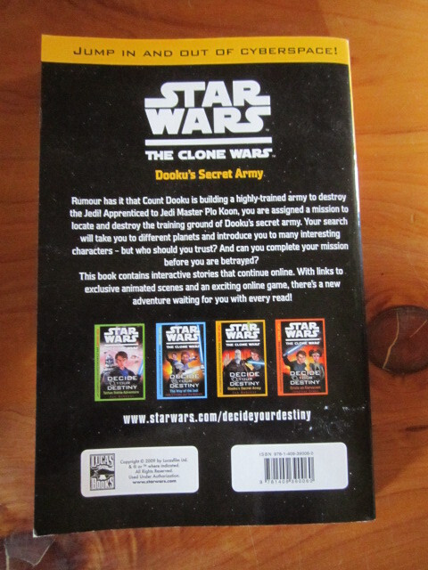 BOOK STAR WARS THE CLONE WARS DECIDE YOUR DESTINY * GREAT ** MUST SEE ...
