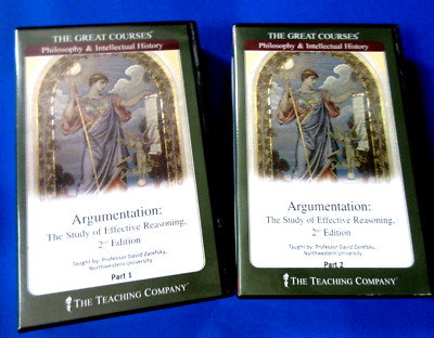 Great Courses Argumentation The Study of Effective Reasoning 12 DVD w ...