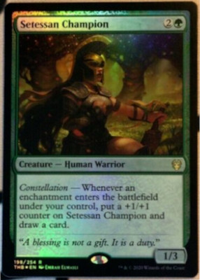 mtg magic setessan champion FOIL ENGLISH championne setessienne theros ...